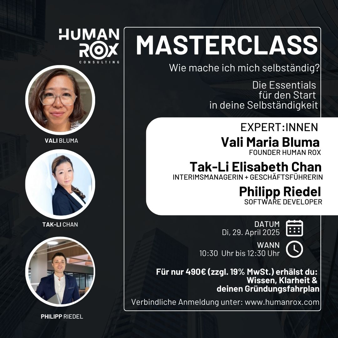 Webinar - Masterclass - Human Rox Consulting